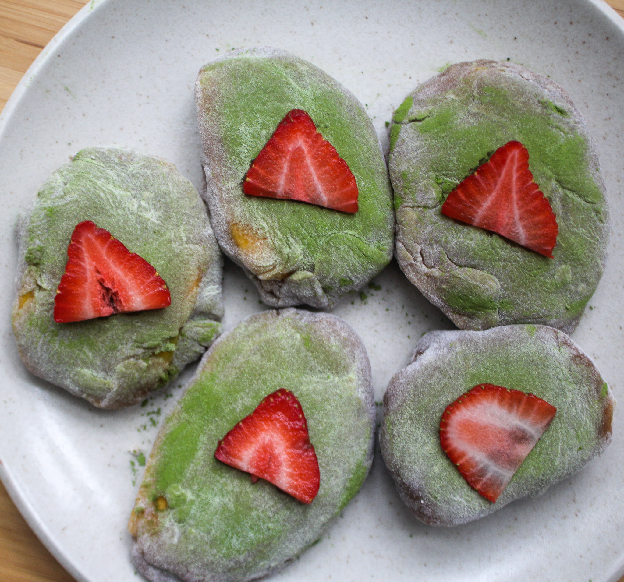 Easy Strawberry Matcha Mochi Wrapped Mango - Student Recipes